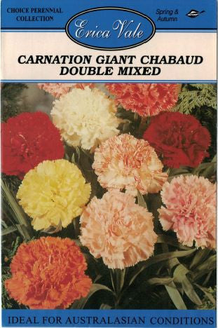 Carnation Giant Chabaud Double Mixed – Buy Seeds Online